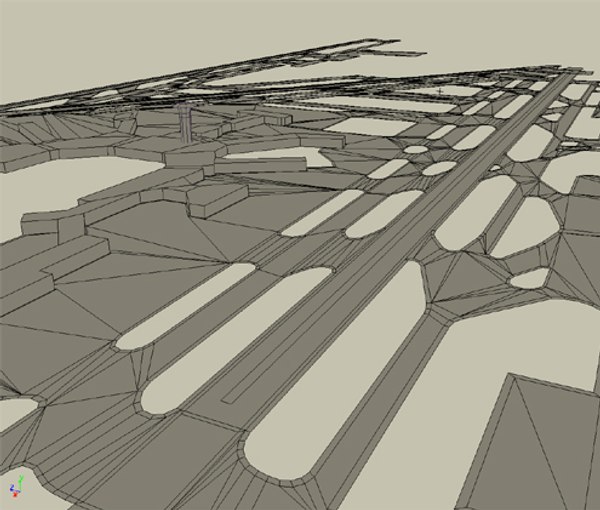 3d model miami airport runway