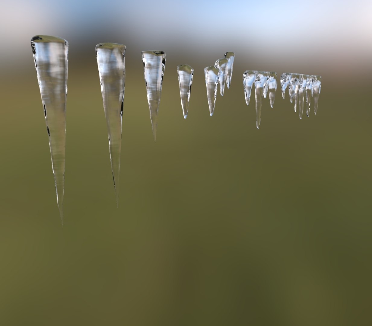 3D ice spiked model - TurboSquid 1204948