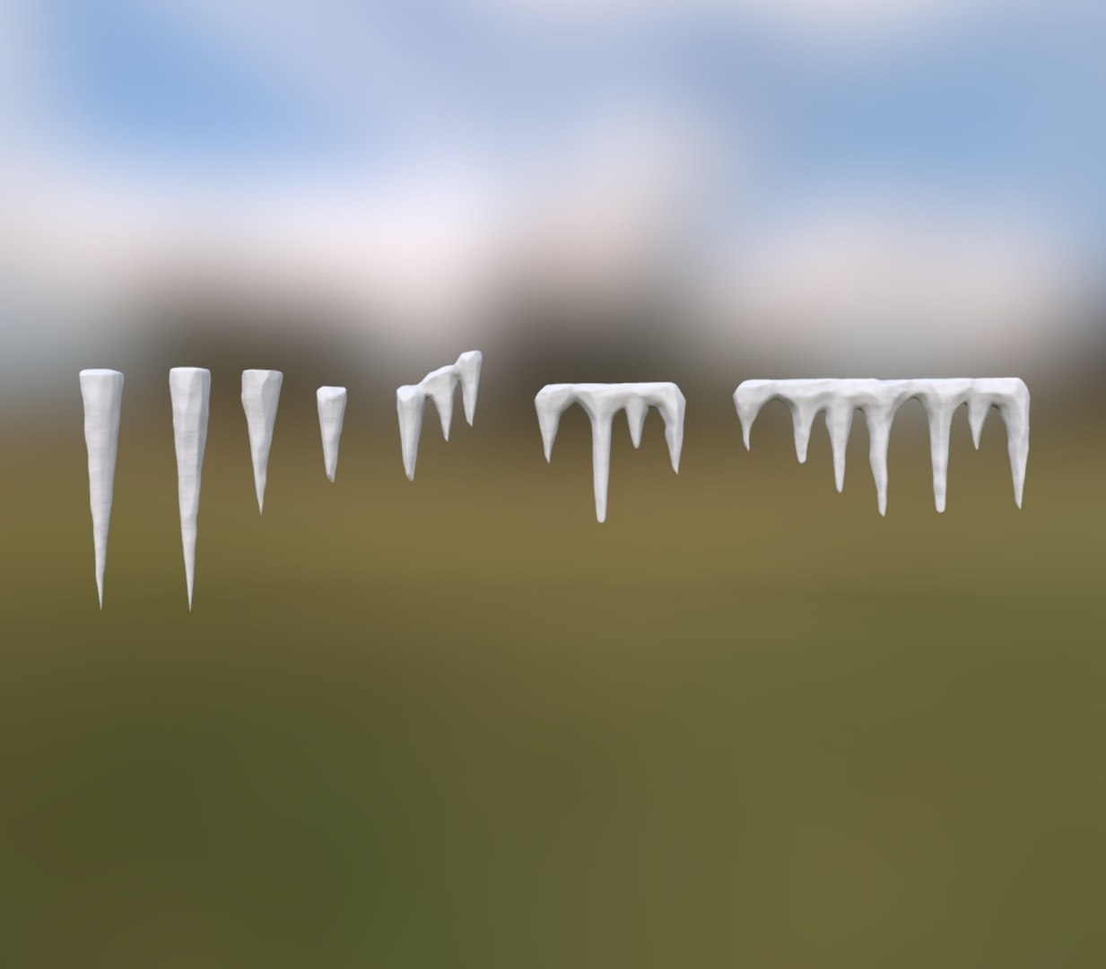 3D ice spiked model - TurboSquid 1204948