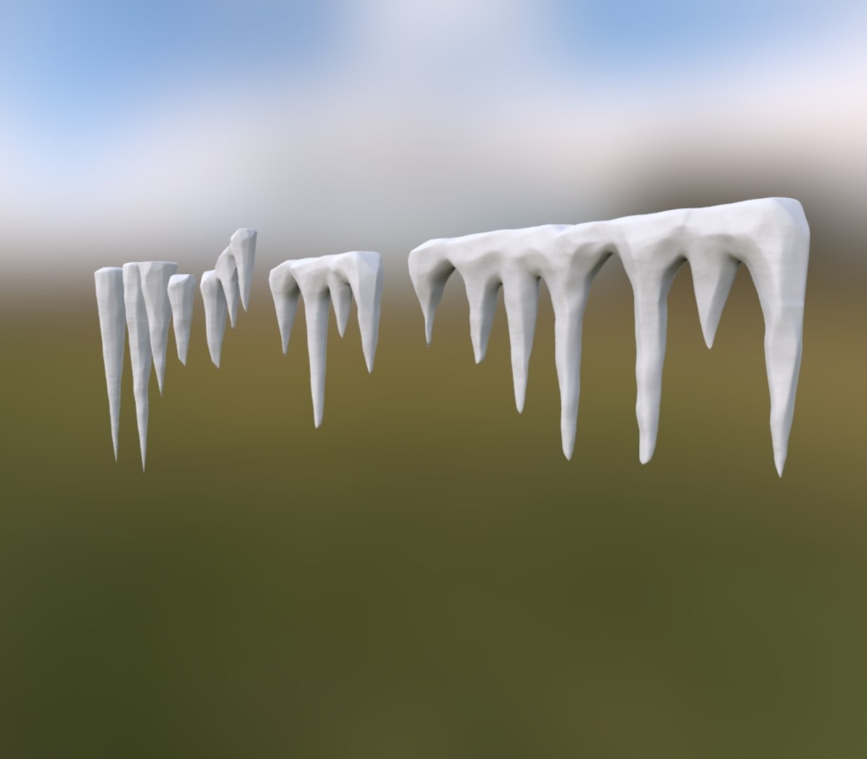 3D ice spiked model - TurboSquid 1204948