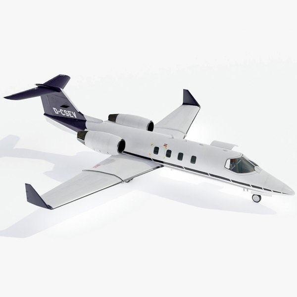 c21a lear jet air force 3d model