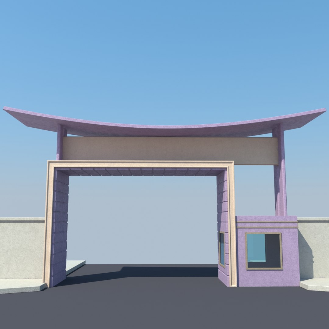 Gate Entrance 3d Model