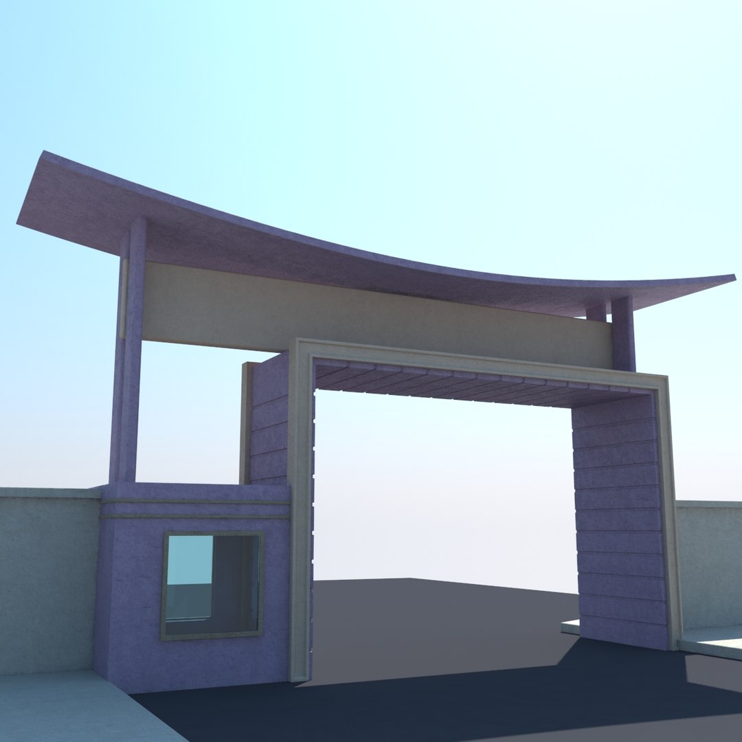Gate Entrance 3d Model