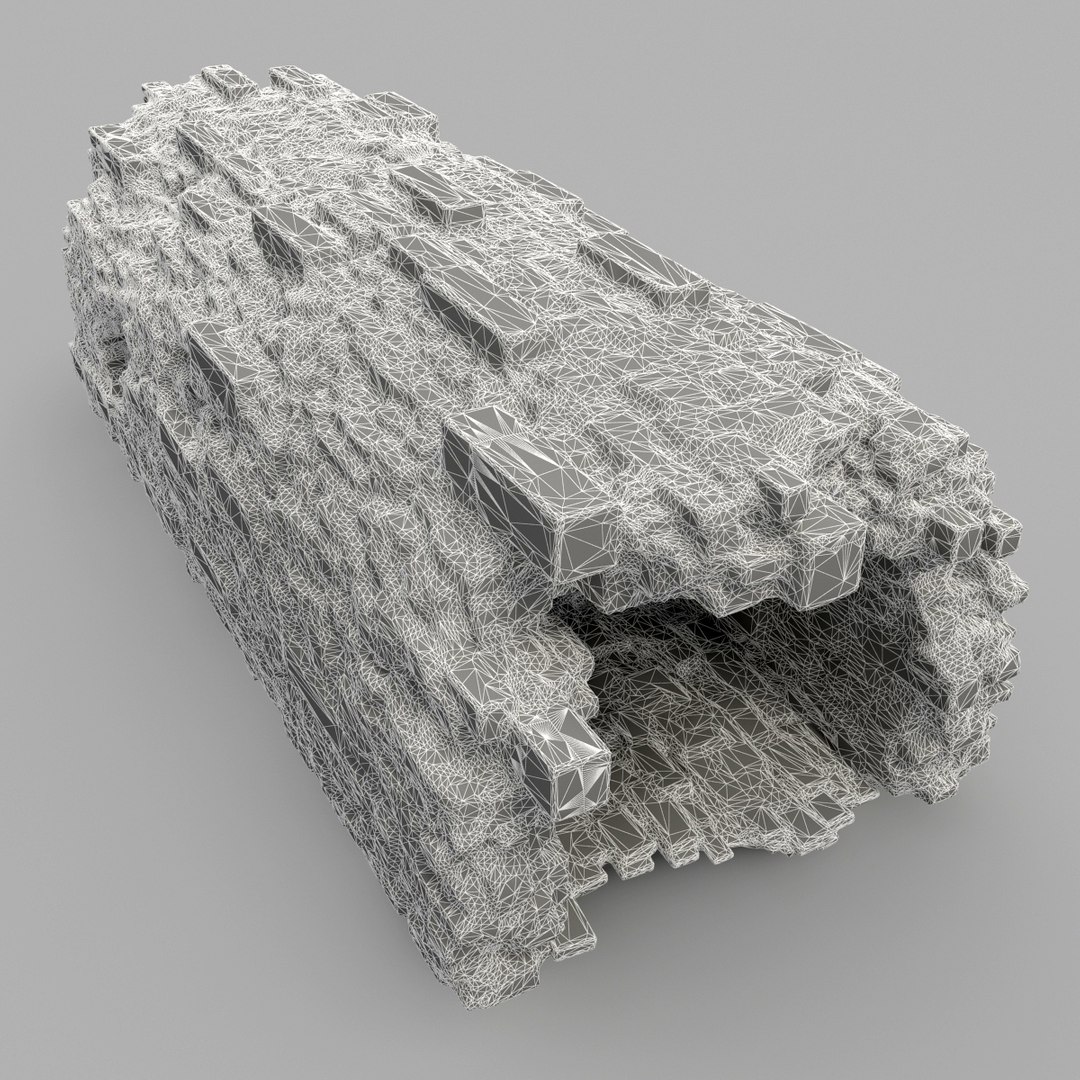 Stone Cliff 3d Model