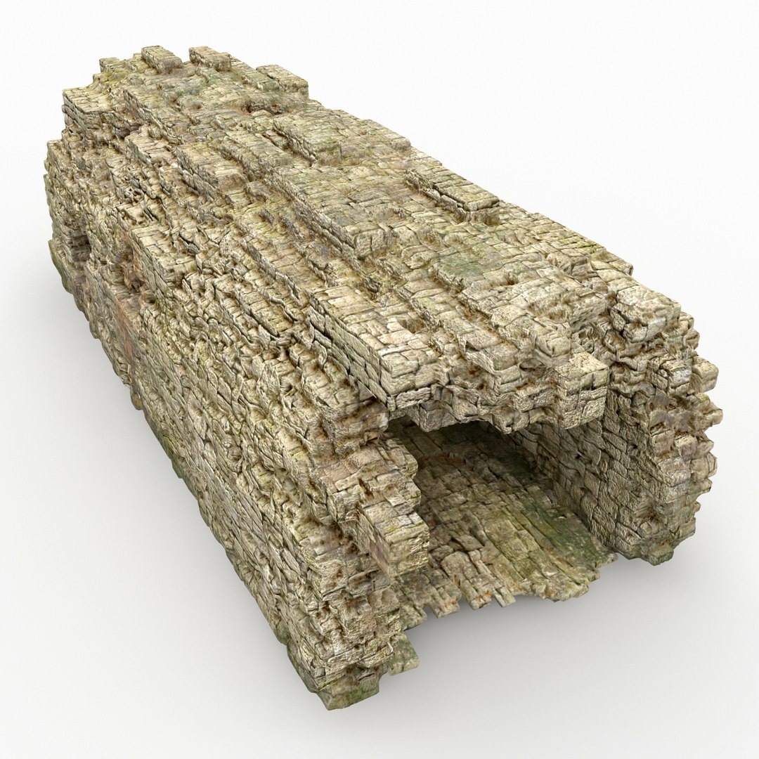Stone Cliff 3d Model
