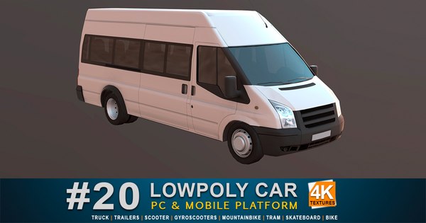 modelo 3d Mini Bus - Tránsito - TurboSquid 1199463
