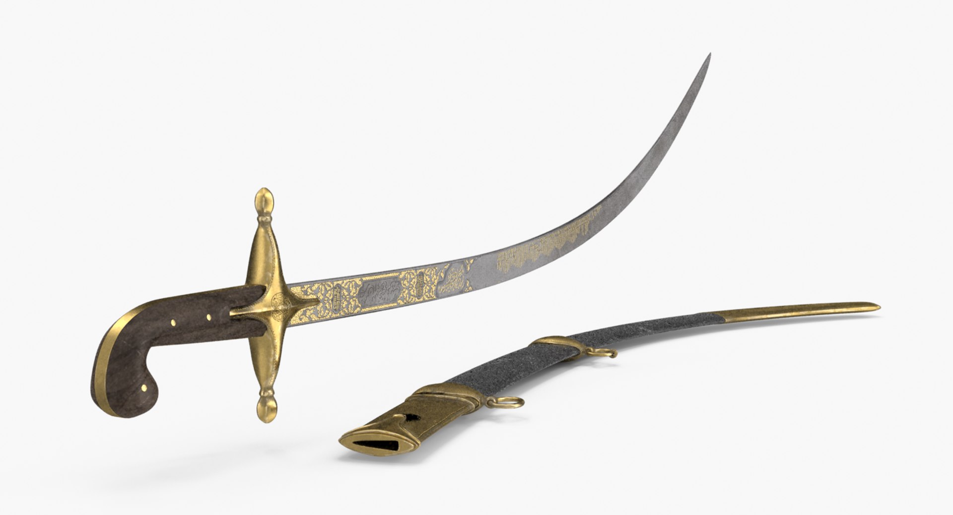 3D Ottoman Sword - TurboSquid 1297098
