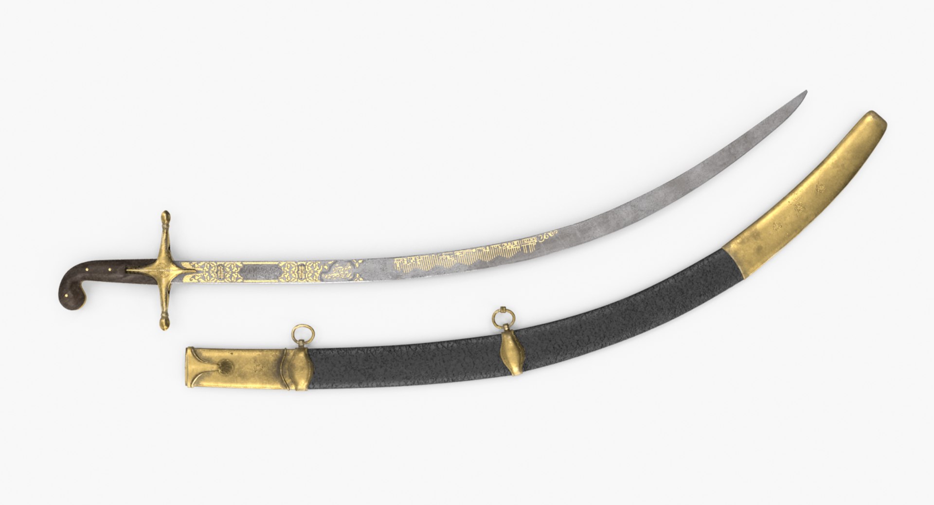 3D Ottoman Sword - TurboSquid 1297098