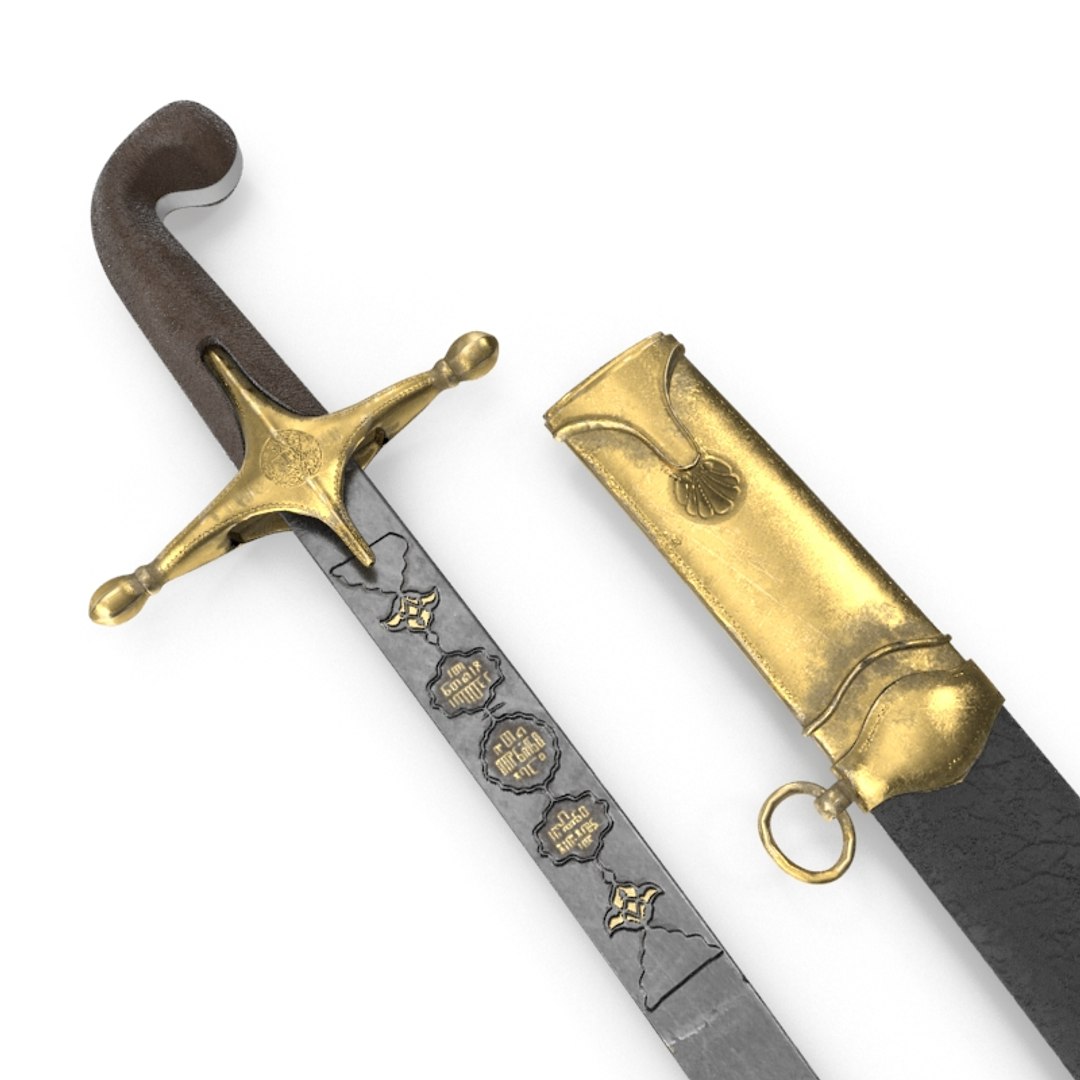 3D Ottoman Sword - TurboSquid 1297098