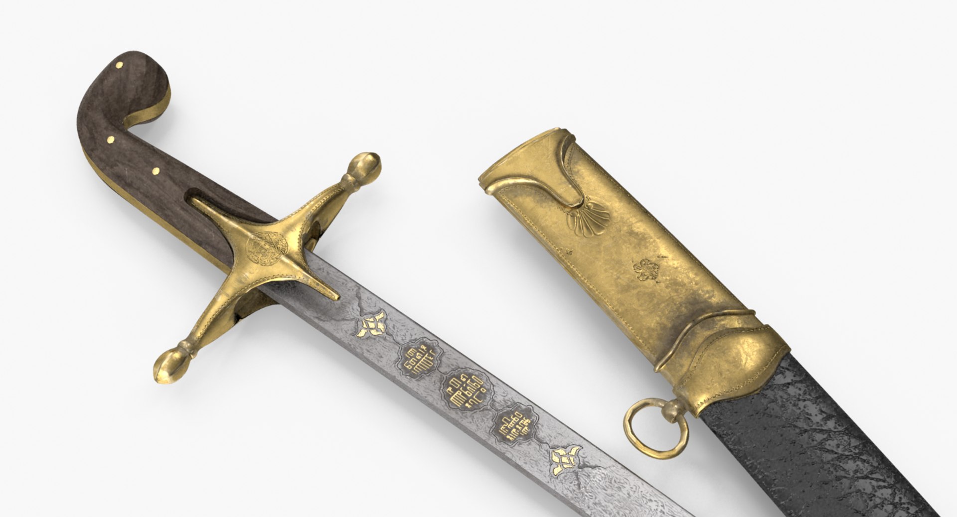 3D Ottoman Sword - TurboSquid 1297098