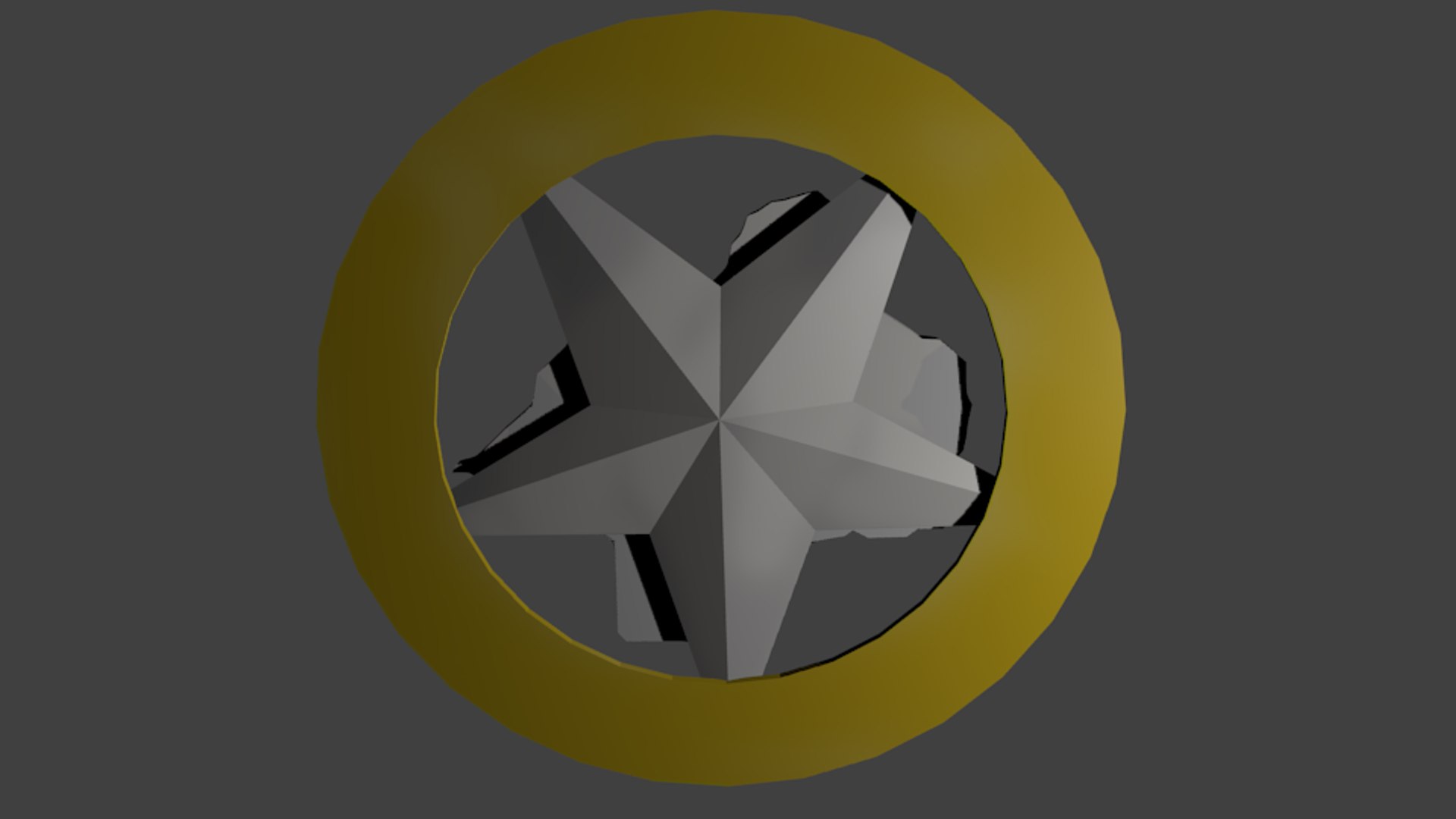 badge texas ranger 3d model