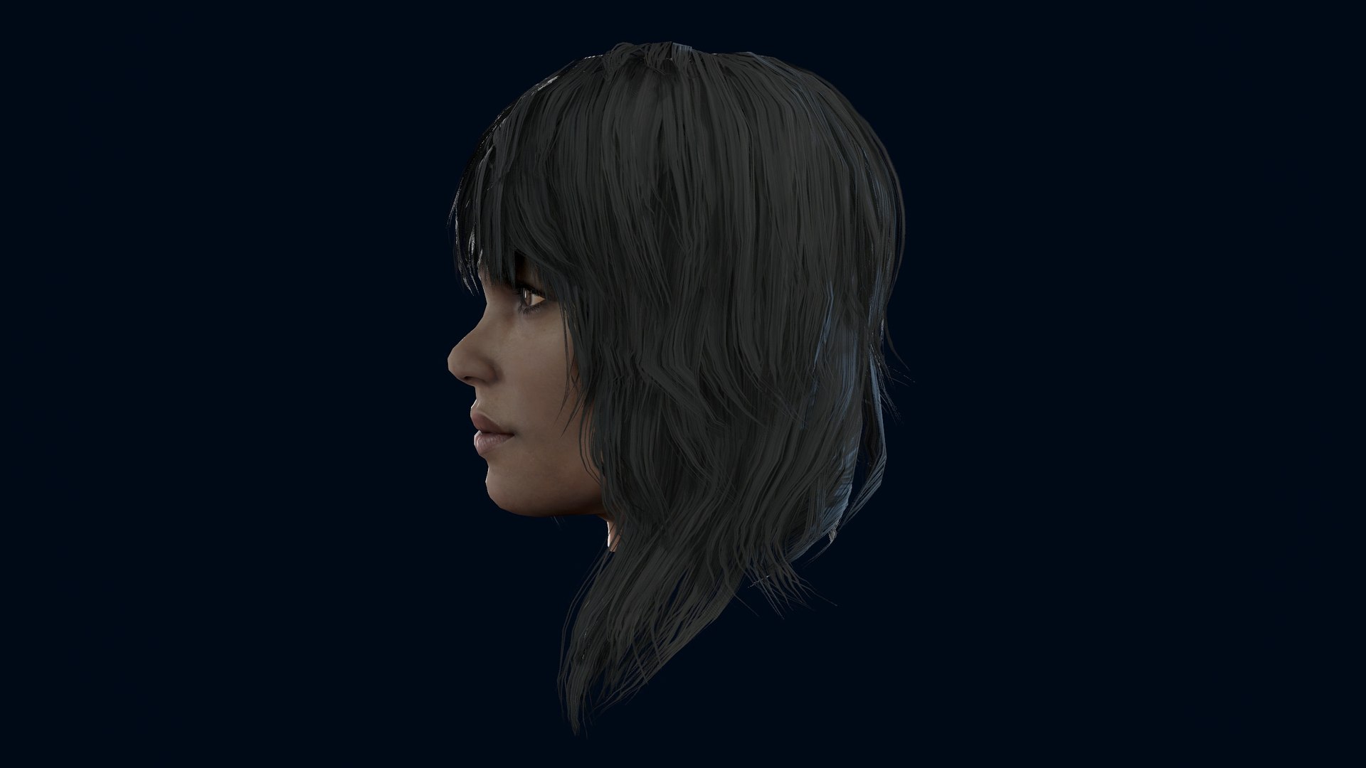 Female Head Character Model - TurboSquid 1590159