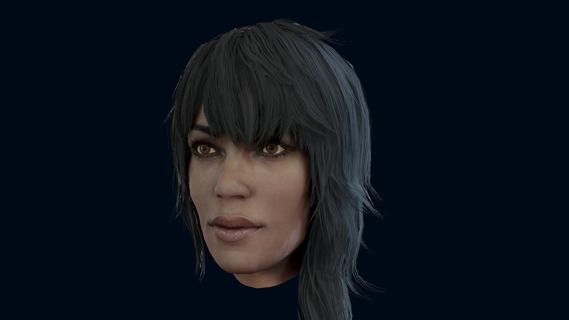Female Head Character Model - TurboSquid 1590159