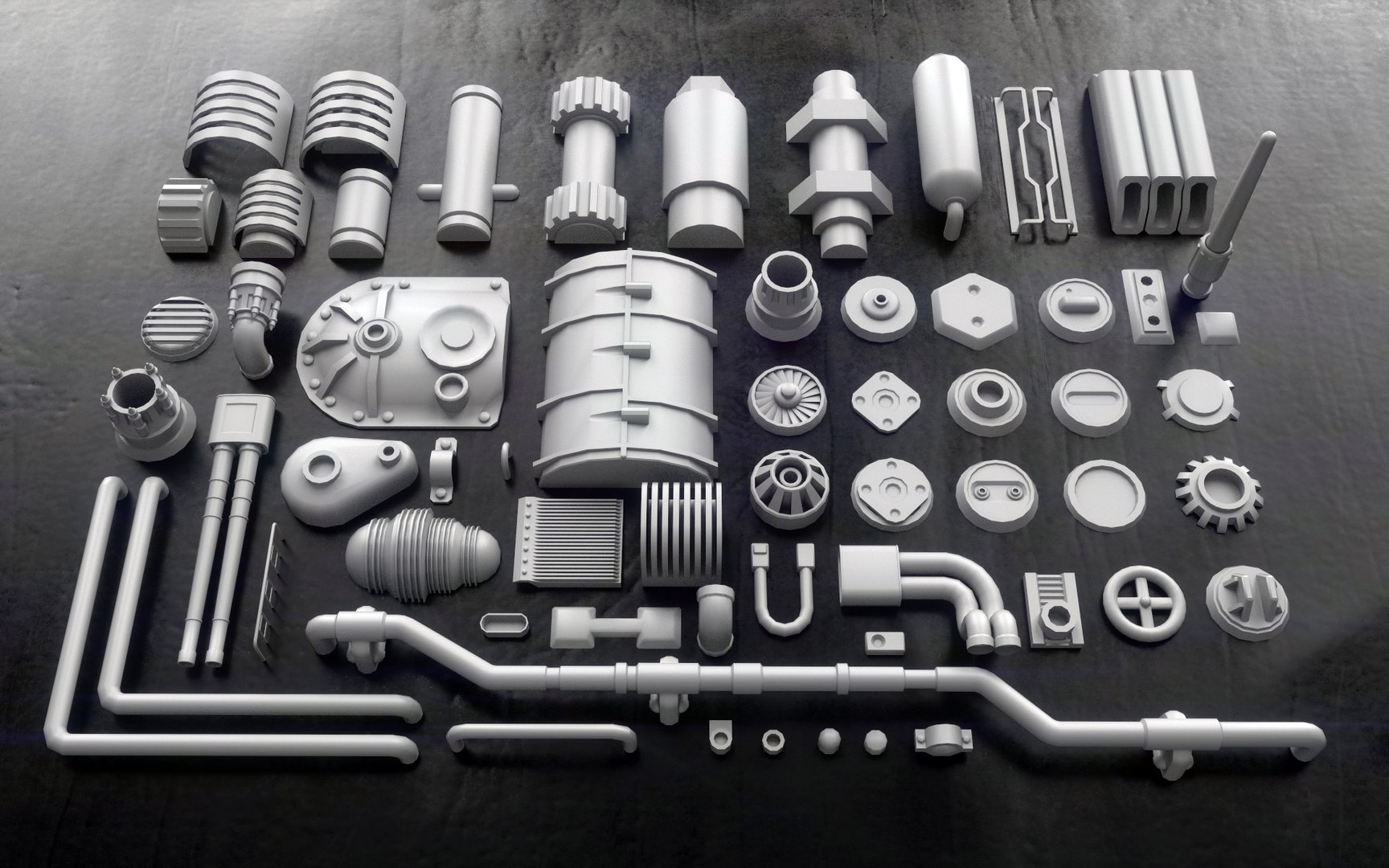 Greeblie Kitbash Set 3D Model - TurboSquid 1537441