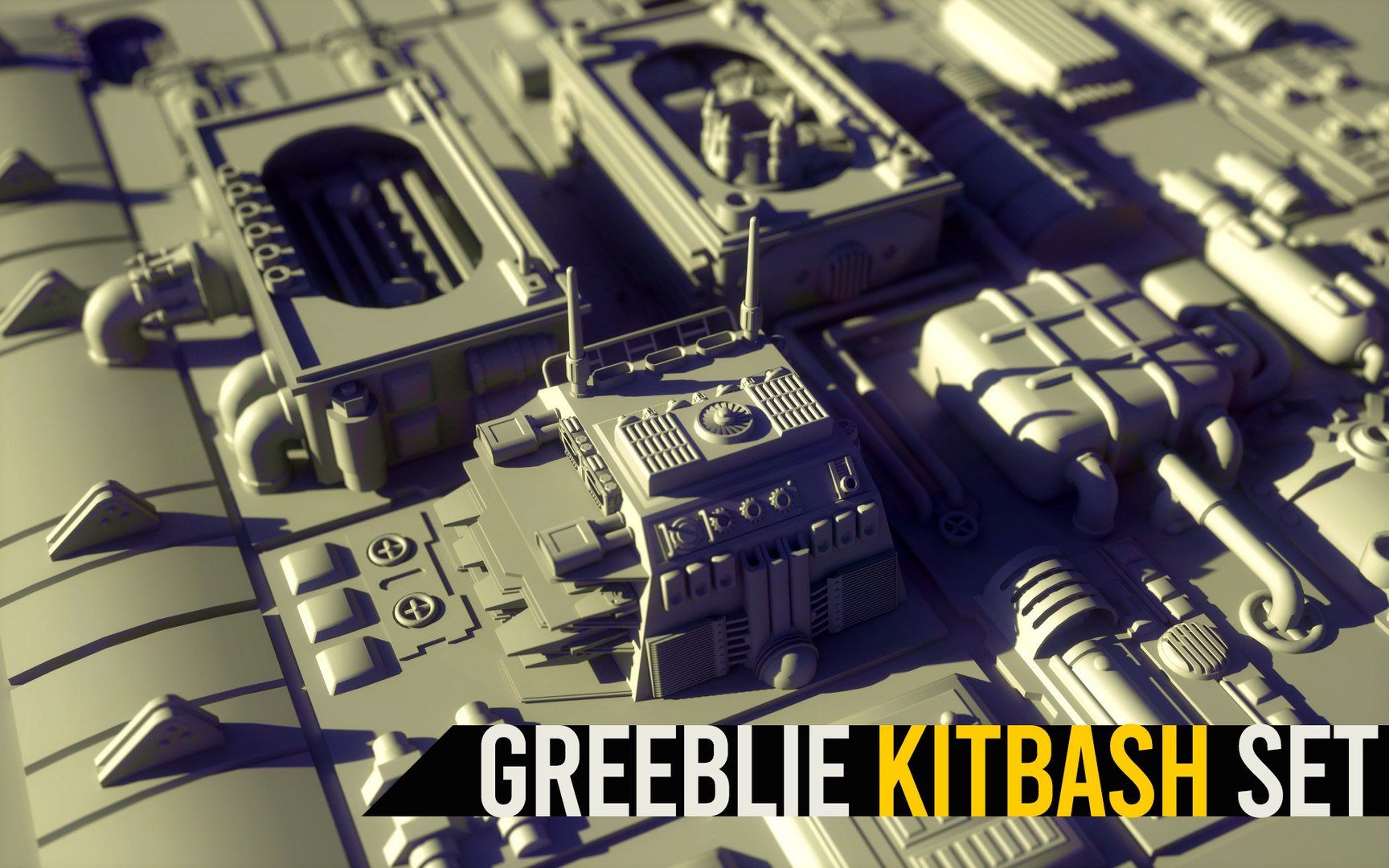 Greeblie Kitbash Set 3D Model - TurboSquid 1537441