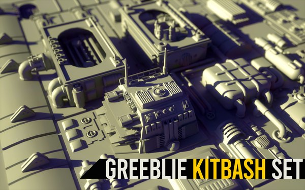 Greeblie kitbash set 3D model - TurboSquid 1537441