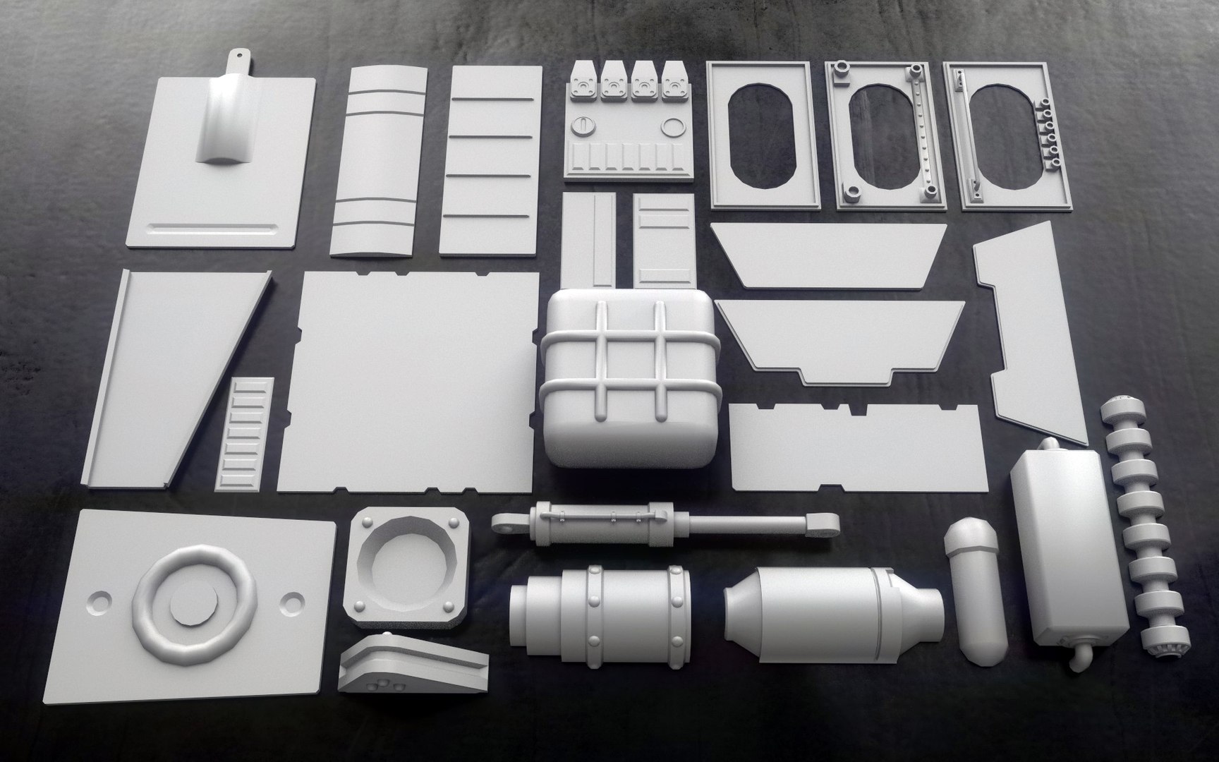 Greeblie Kitbash Set 3D Model - TurboSquid 1537441