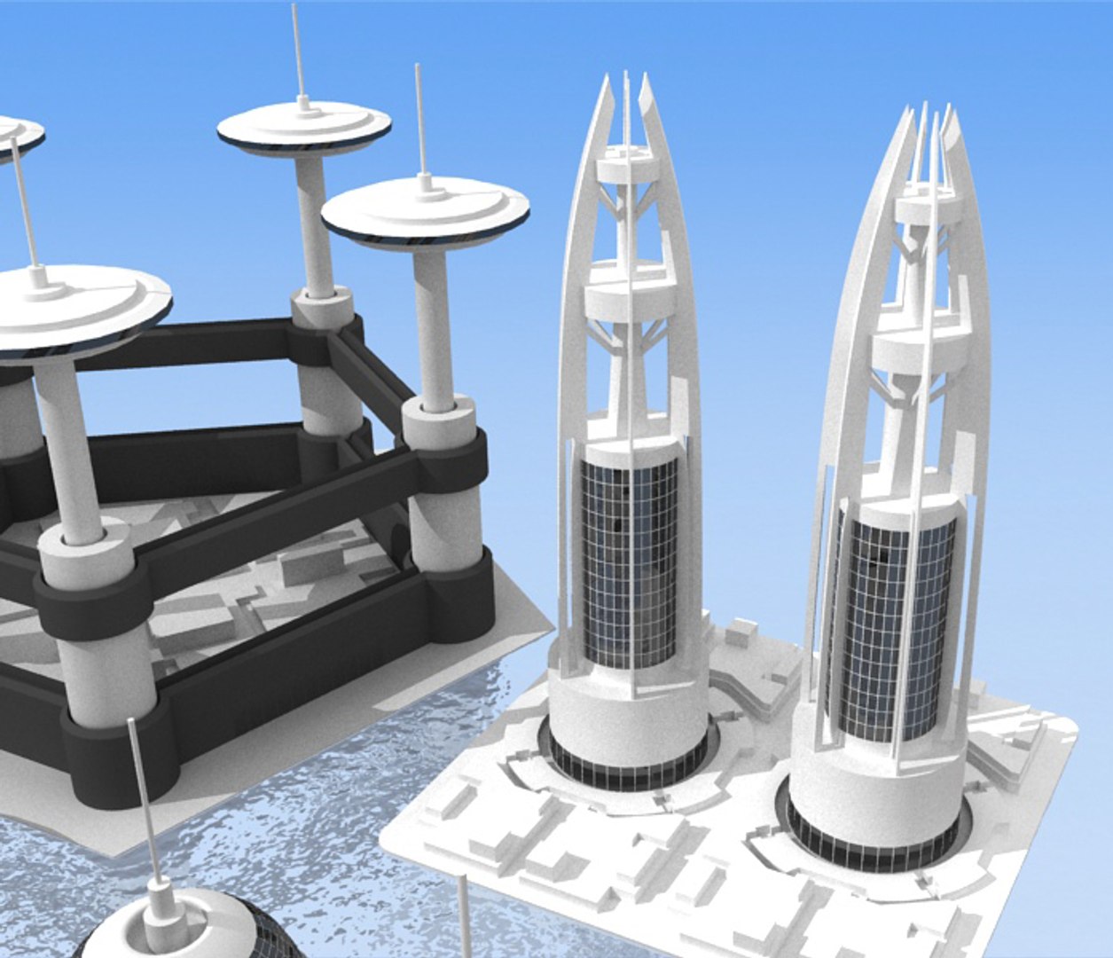 Future Buildings 3d Model