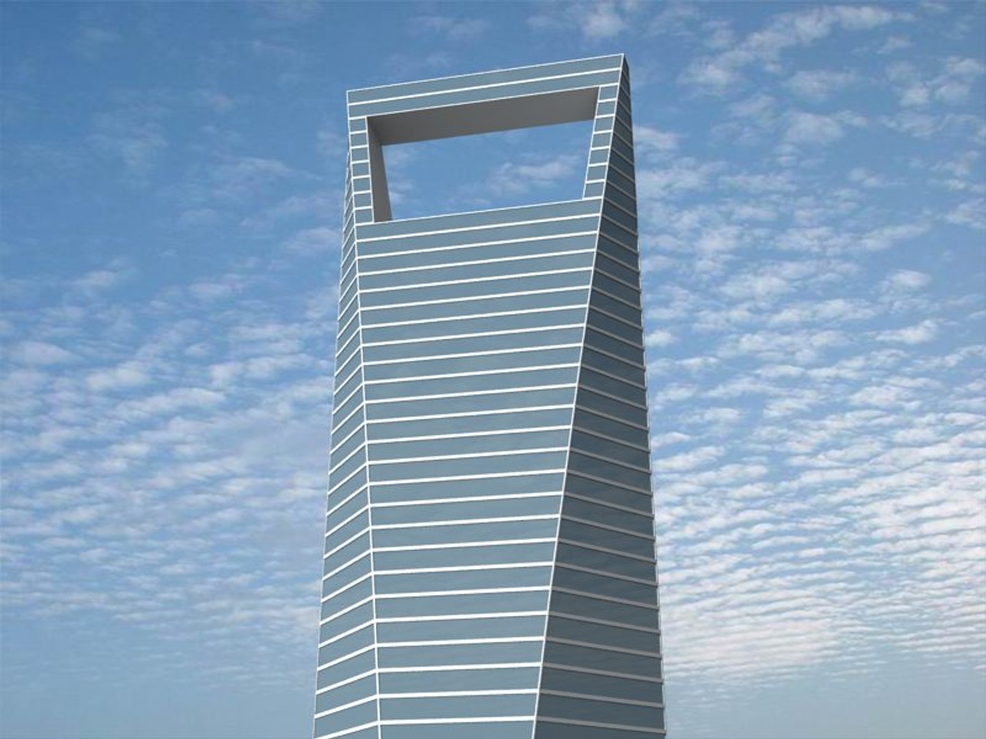 3d Model Shanghai World Financial Center