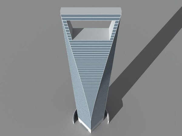 3d model shanghai world financial center