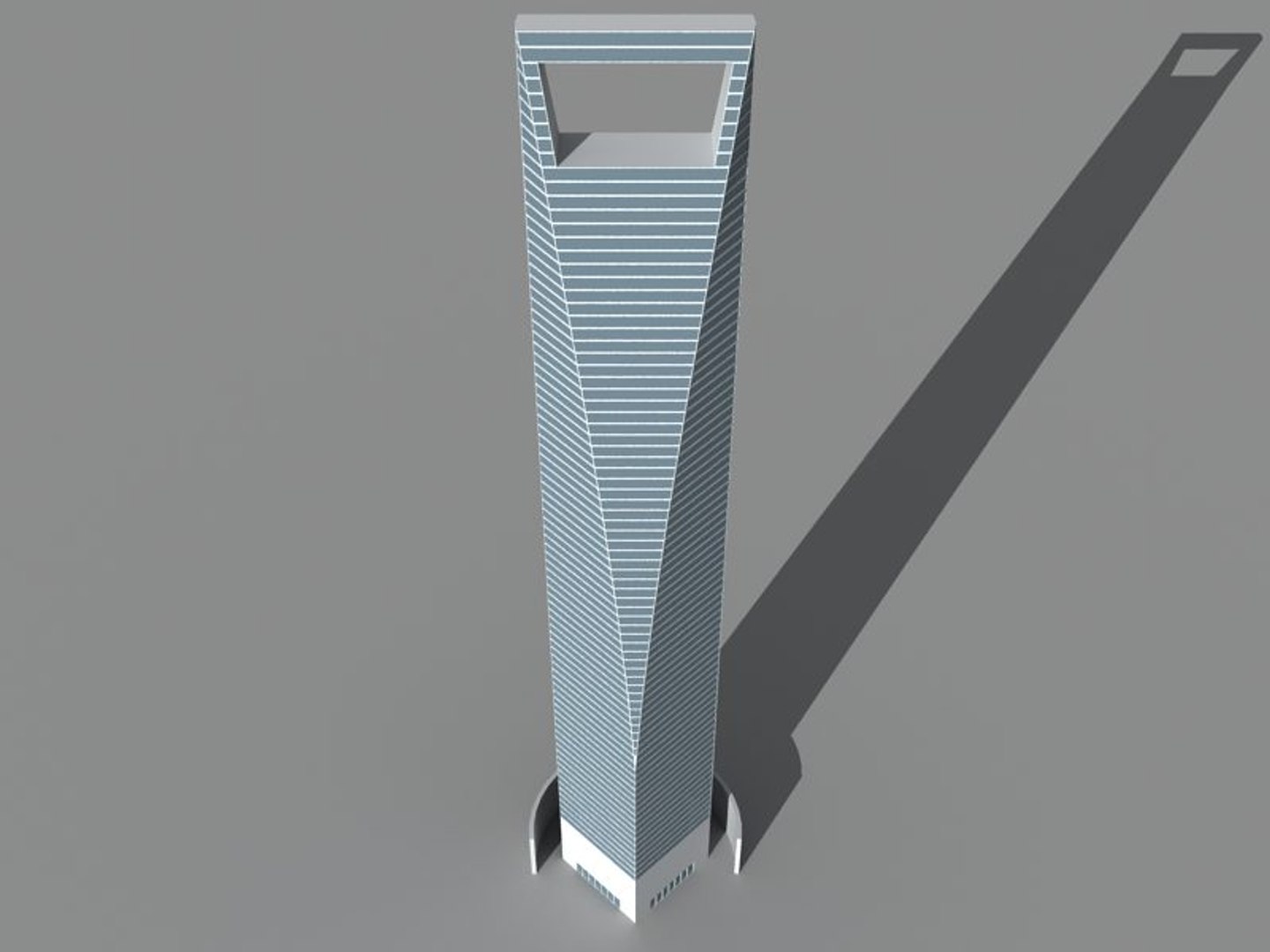 3d Model Shanghai World Financial Center
