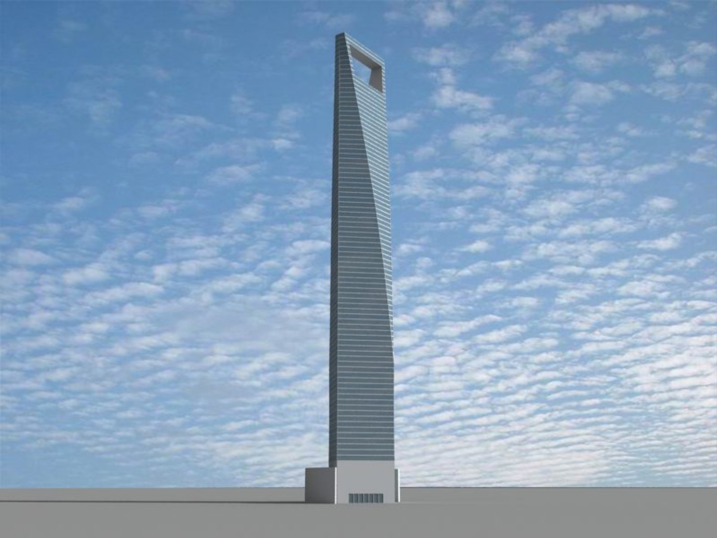 3d Model Shanghai World Financial Center