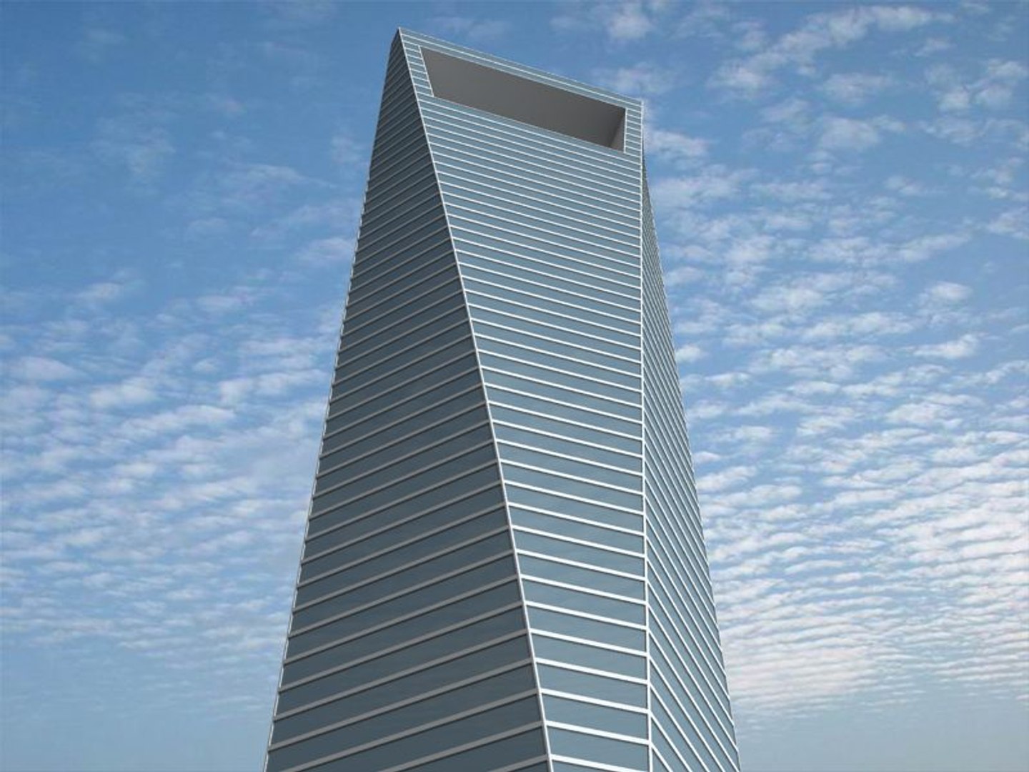 3d Model Shanghai World Financial Center
