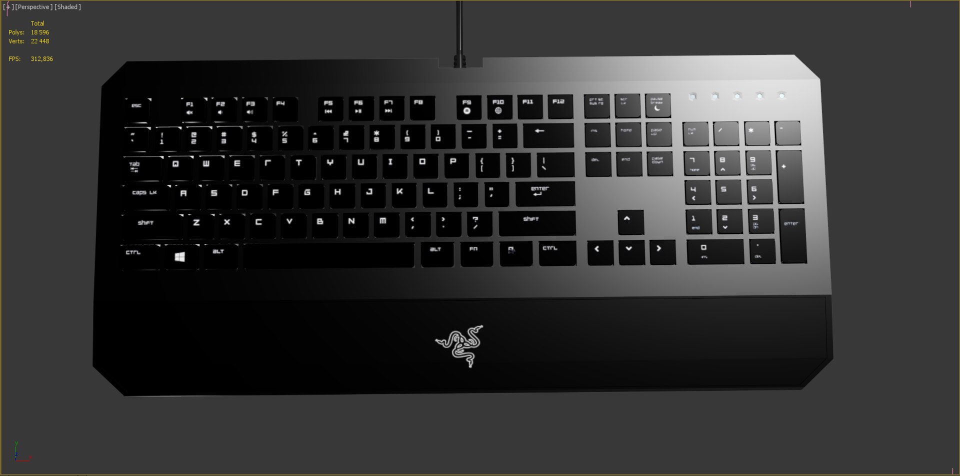3d Model Razer Deathstalker Essential