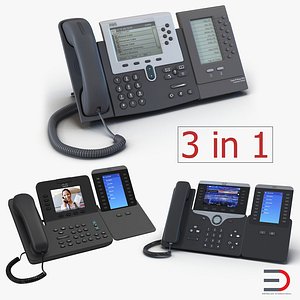 cisco ip phone 8861 3d model