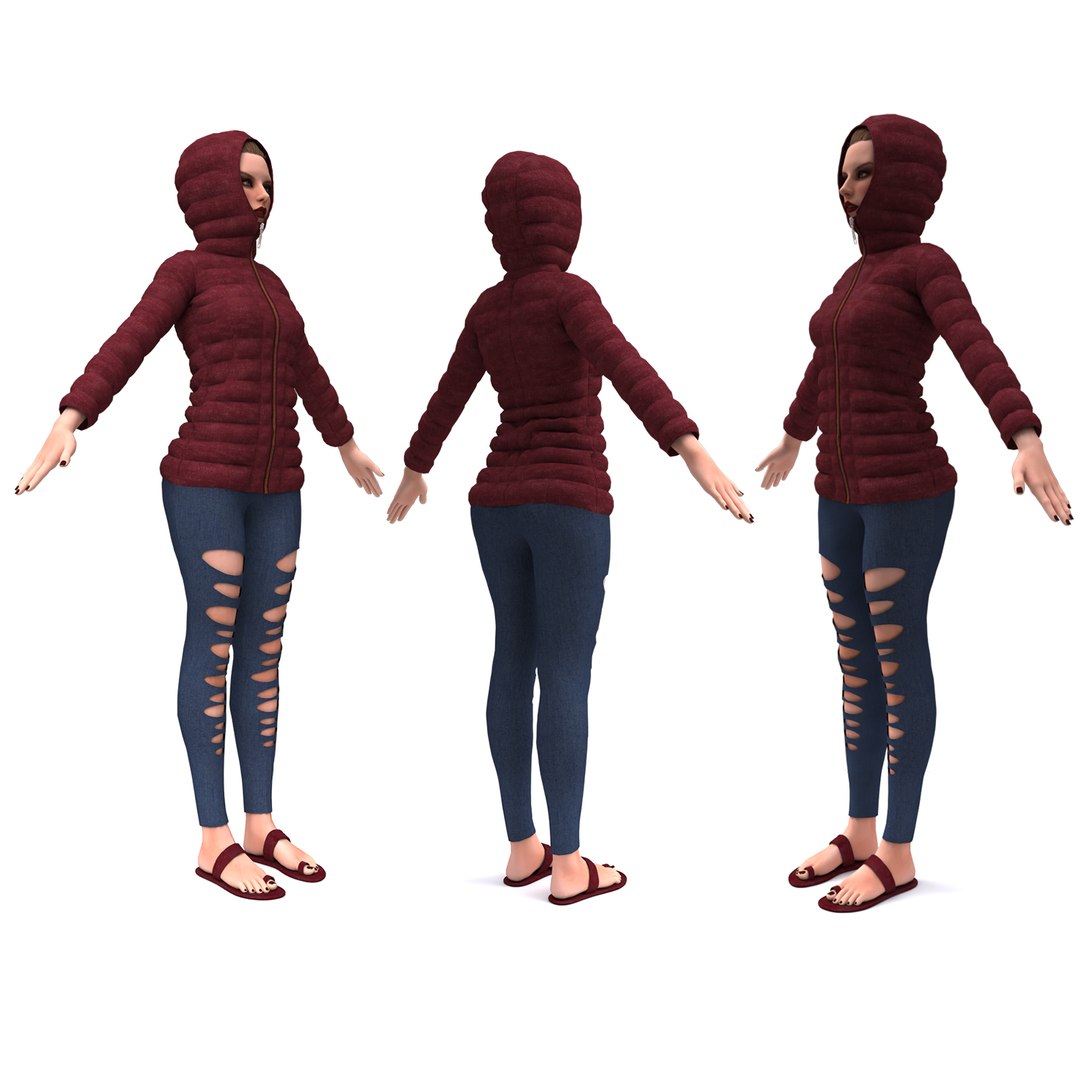 Realistic girl cloth 3D - TurboSquid 1627924