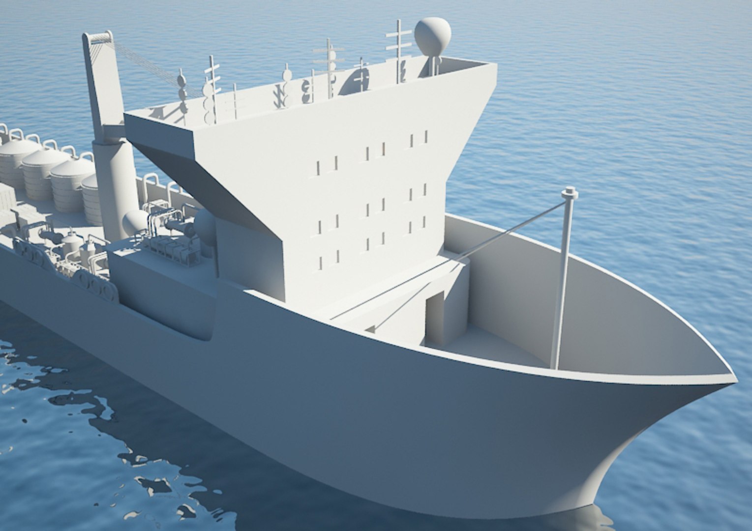3d model industrial ship