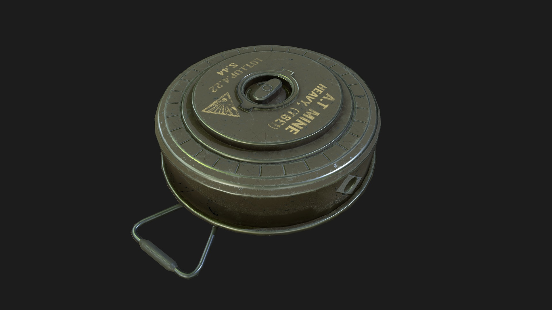 3D Anti Tank Mine M15 - TurboSquid 2381984