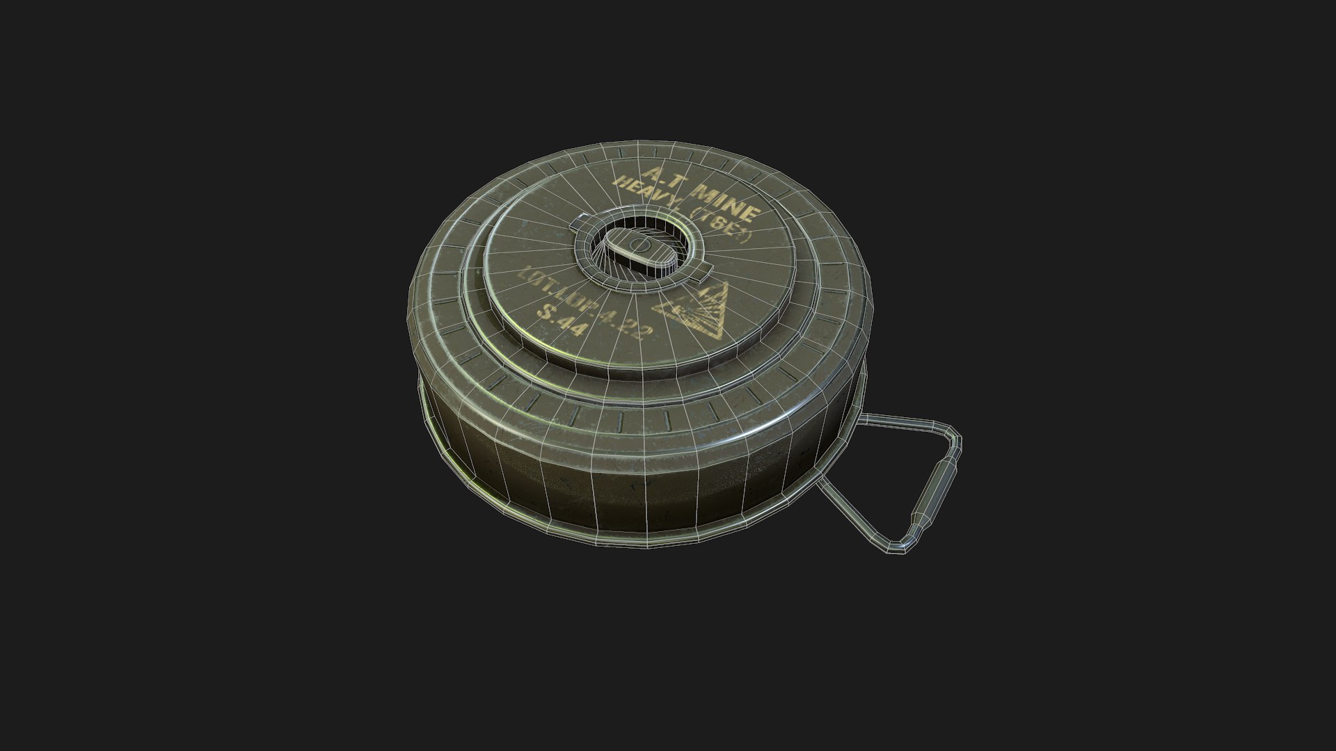 3D Anti Tank Mine M15 - TurboSquid 2381984