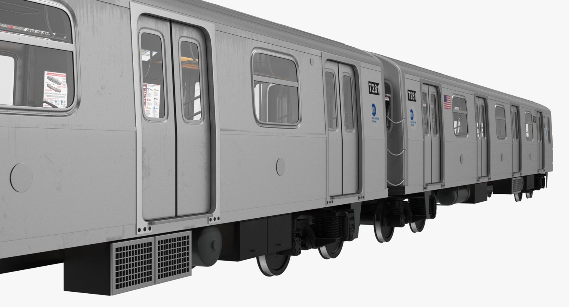 Subway Trains 3D Model - TurboSquid 1290128