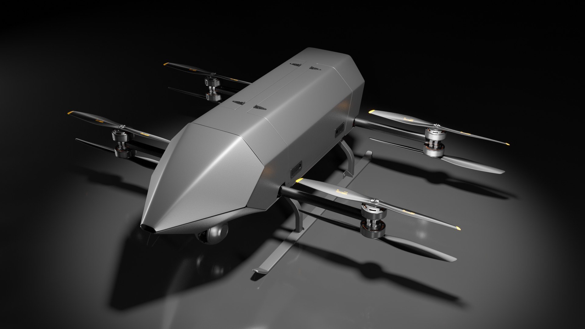 Cargo EVTOL Drone 3D Model - TurboSquid 2023876