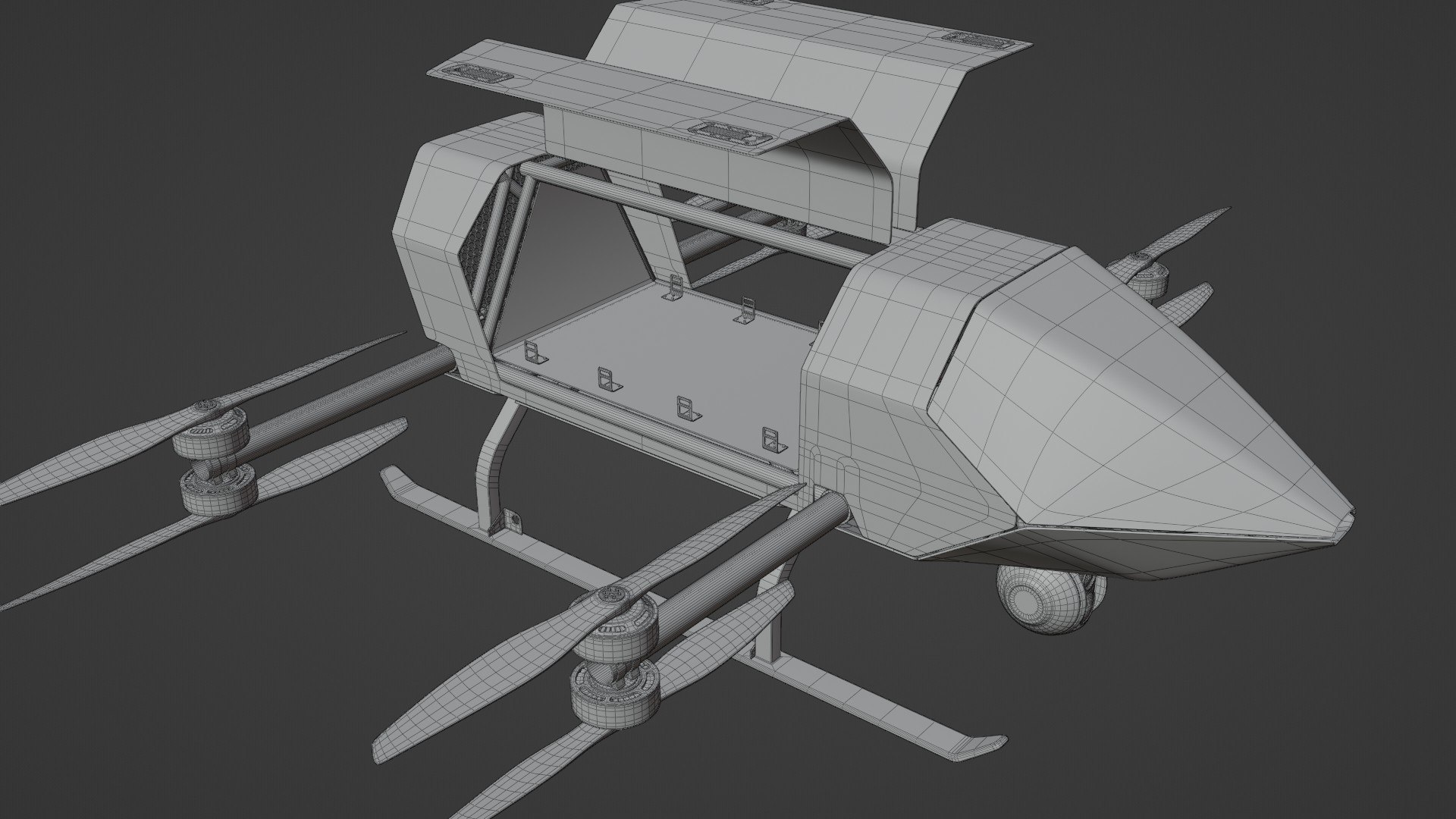 Cargo EVTOL Drone 3D Model - TurboSquid 2023876