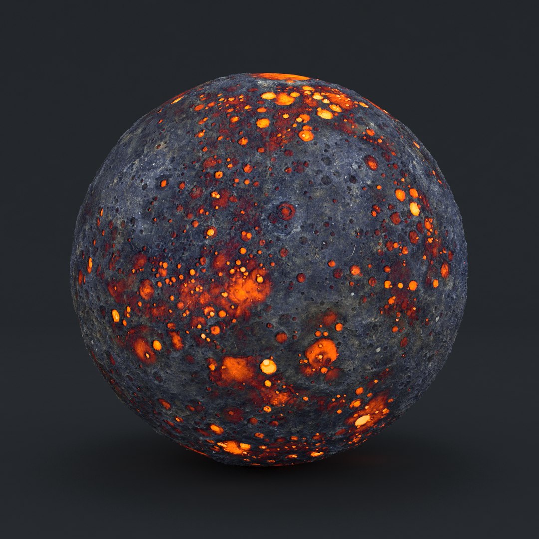 3d hot asteroid