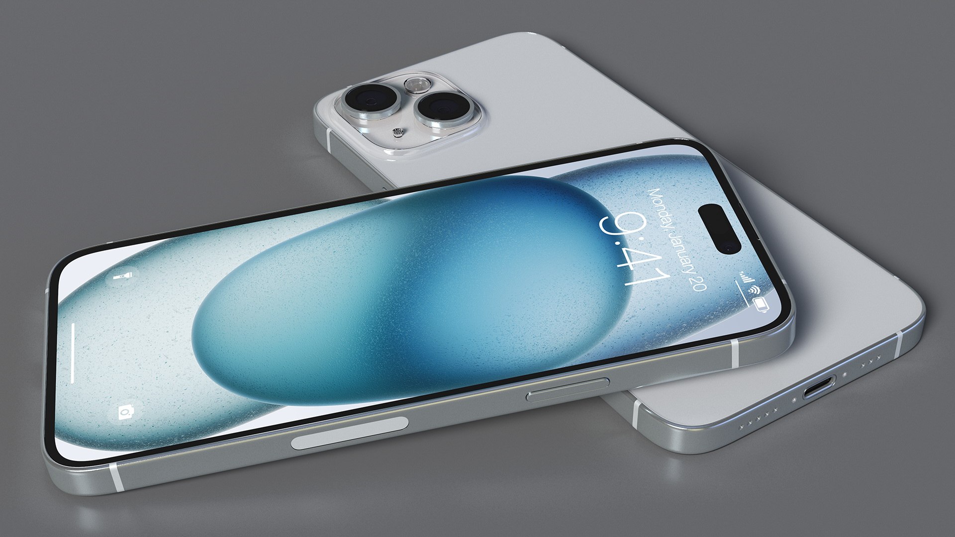 Apple IPhone 15 Plus Blue 3D Model - TurboSquid 2145543