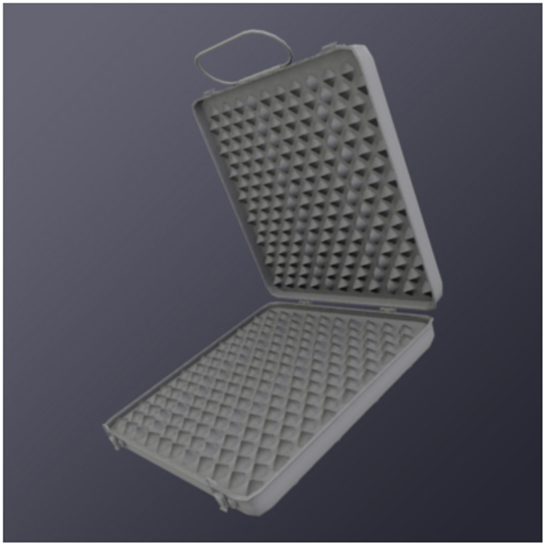 3dsmax Steel Pistol Case