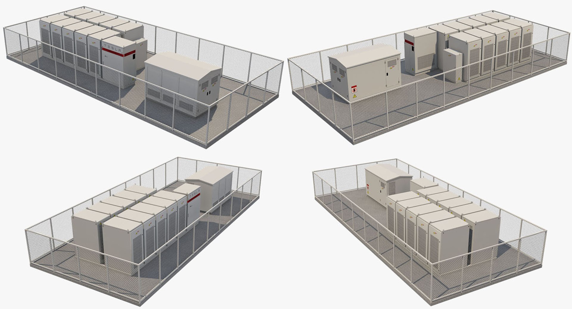 3D Tesla Power Pack Model - TurboSquid 1409166