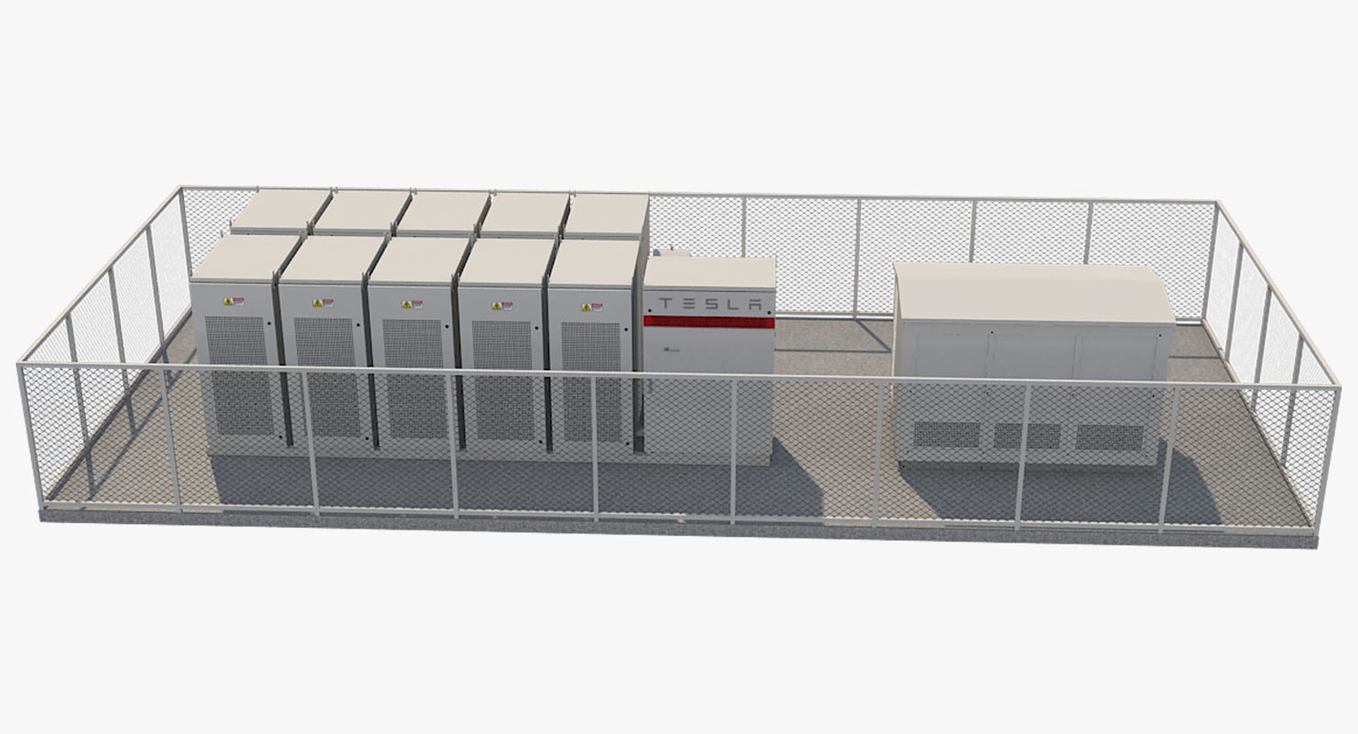 3D Tesla Power Pack Model - TurboSquid 1409166