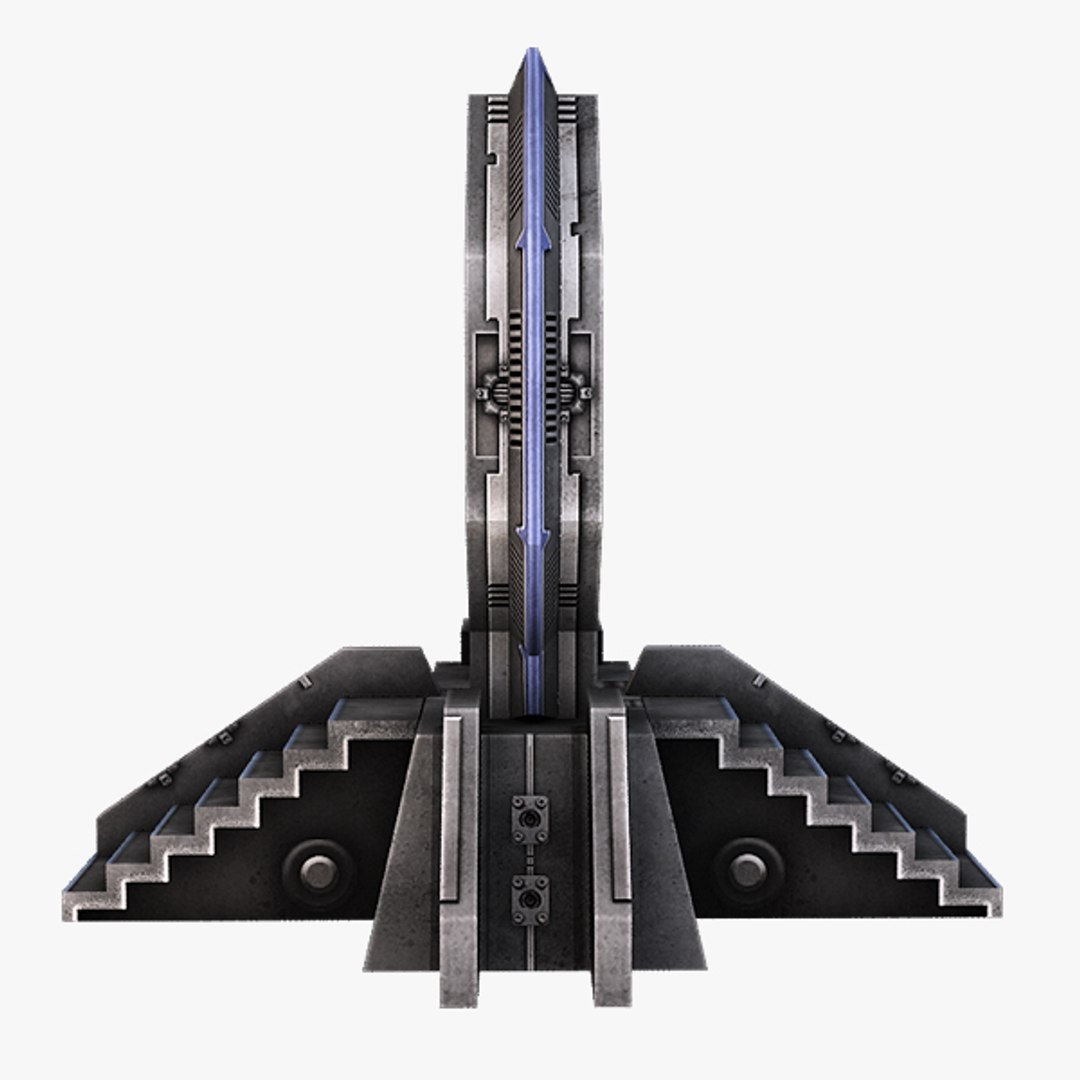 3dsmax Warp Gate Sci-fi