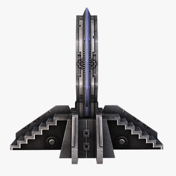 3dsmax warp gate sci-fi