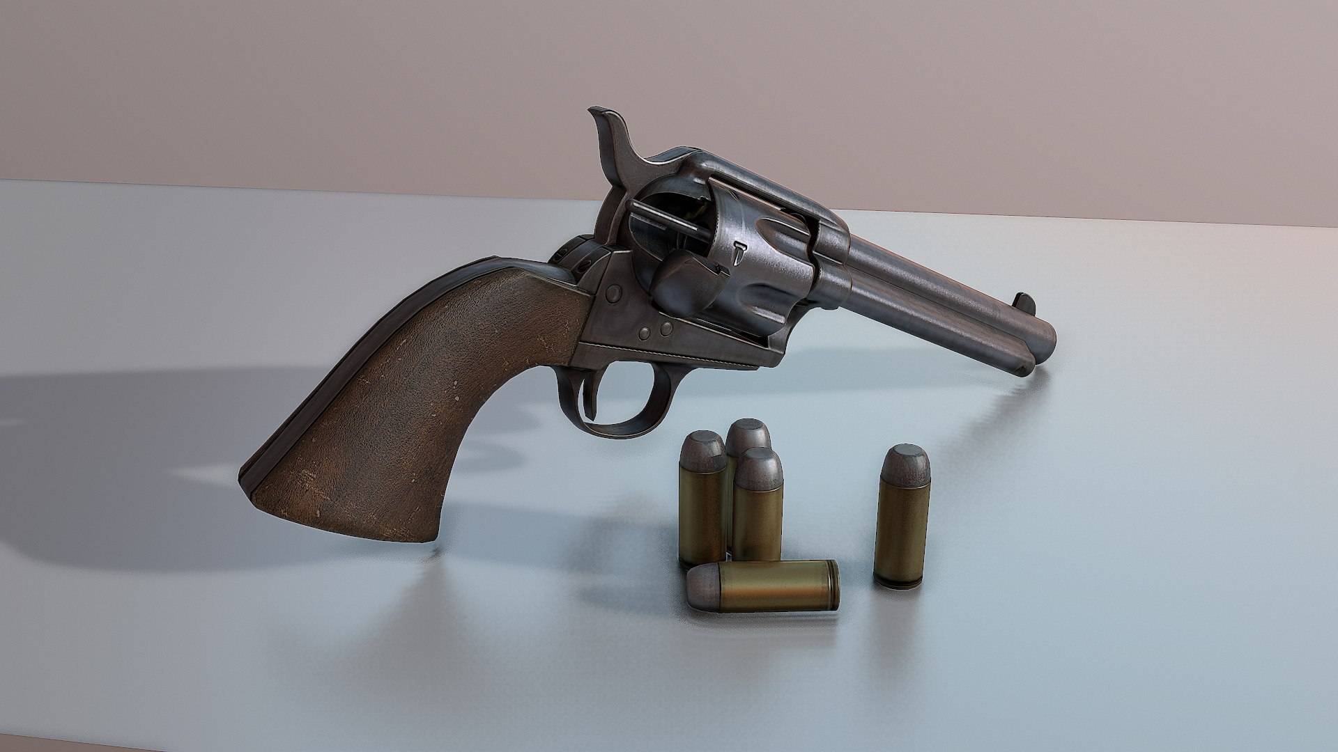 Colt Single Action Army 3d Model