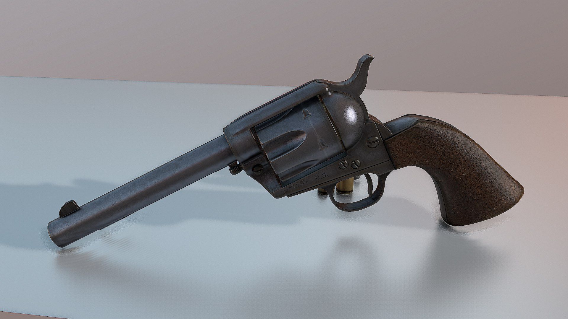 Colt Single Action Army 3d Model