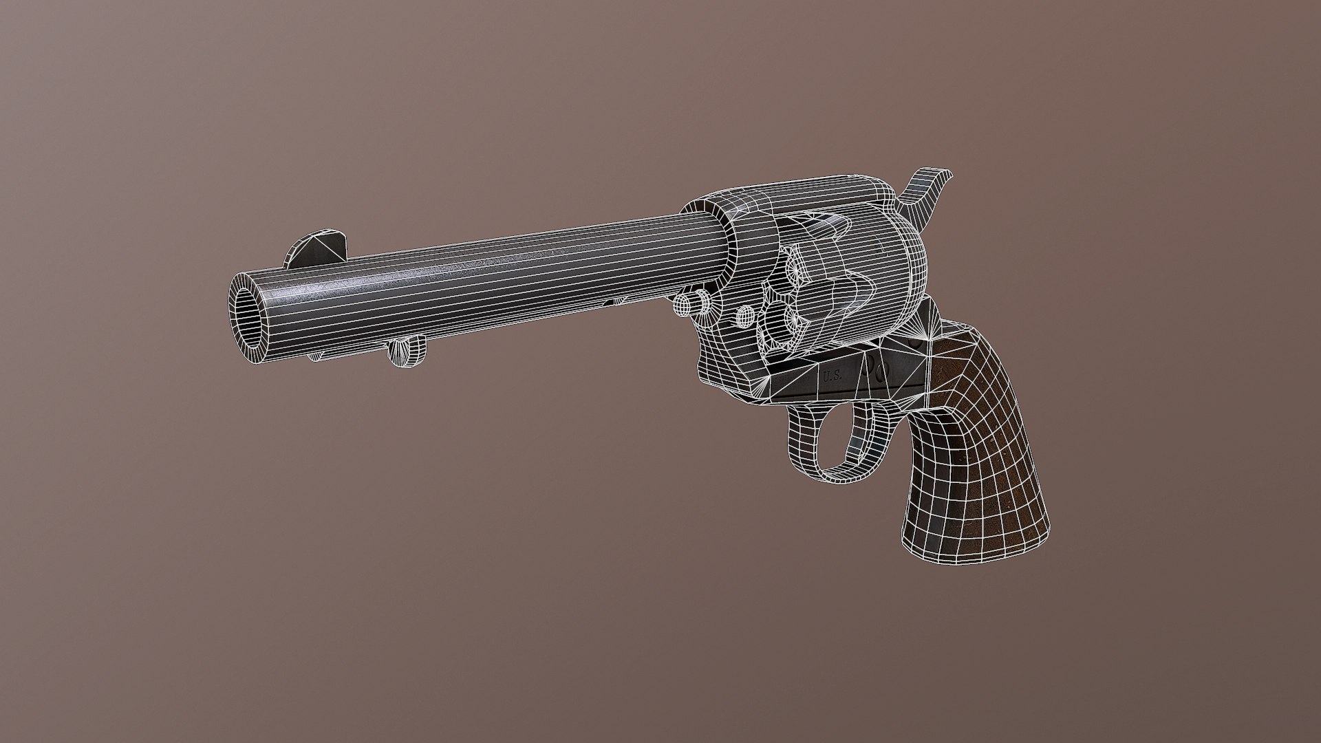 Colt Single Action Army 3d Model