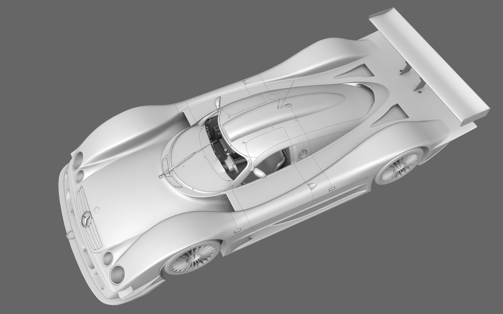 3d Model Of Mercedes Benz Clr99
