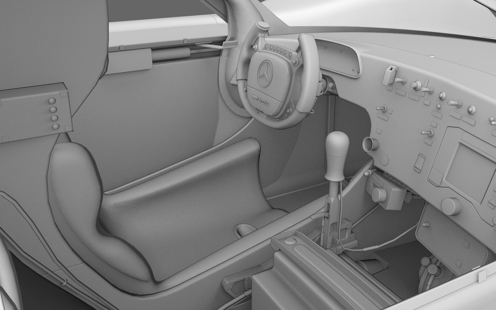 3d Model Of Mercedes Benz Clr99
