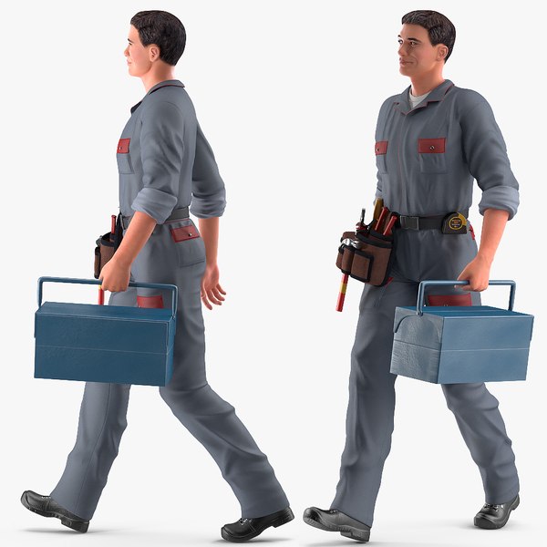 3D locksmith rigged - TurboSquid 1576940