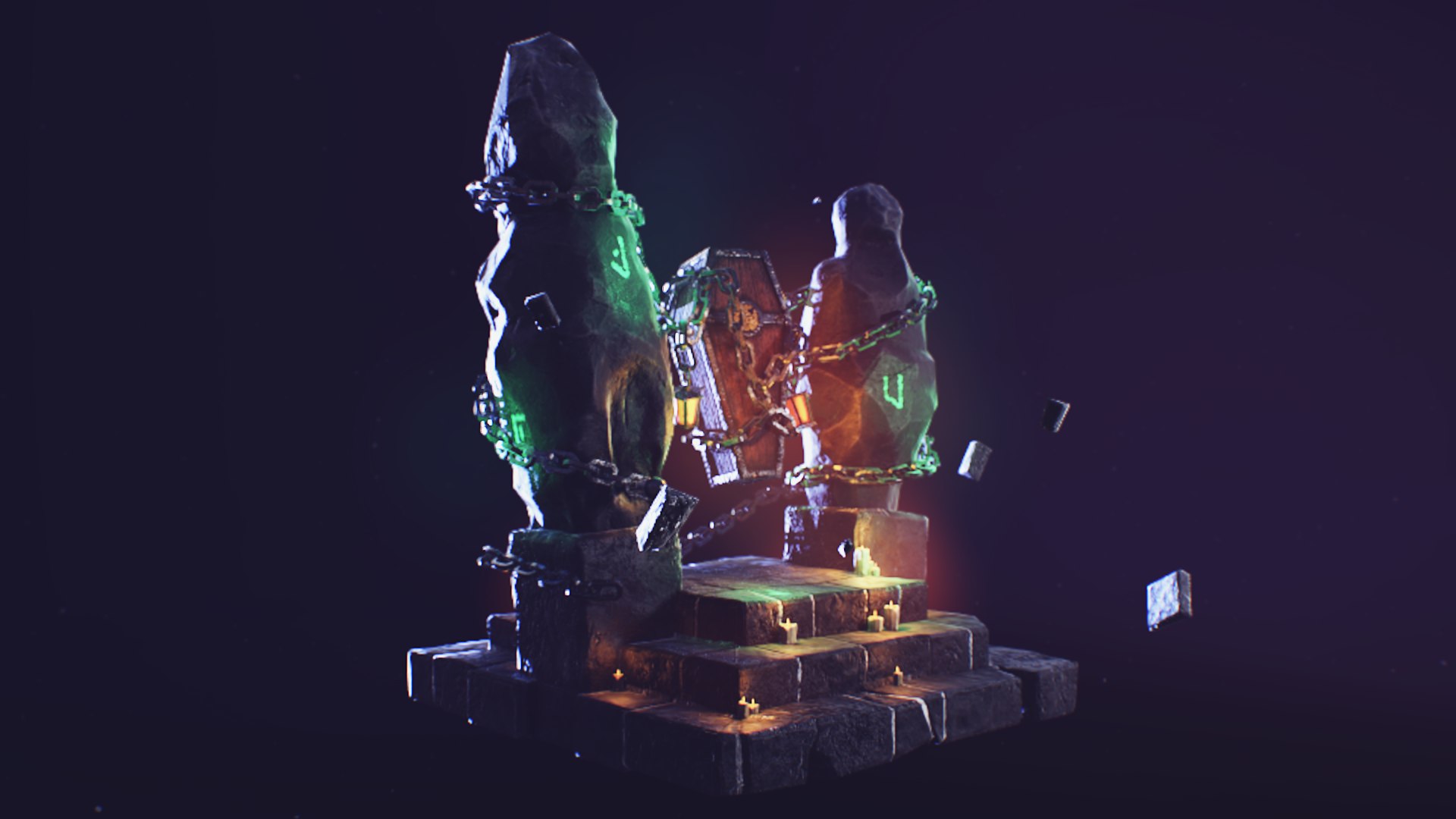 Coffin With Ancient Evil PBR Game Ready 3D Model - TurboSquid 1850827